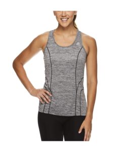 reebok womens racerback tank top, black, small