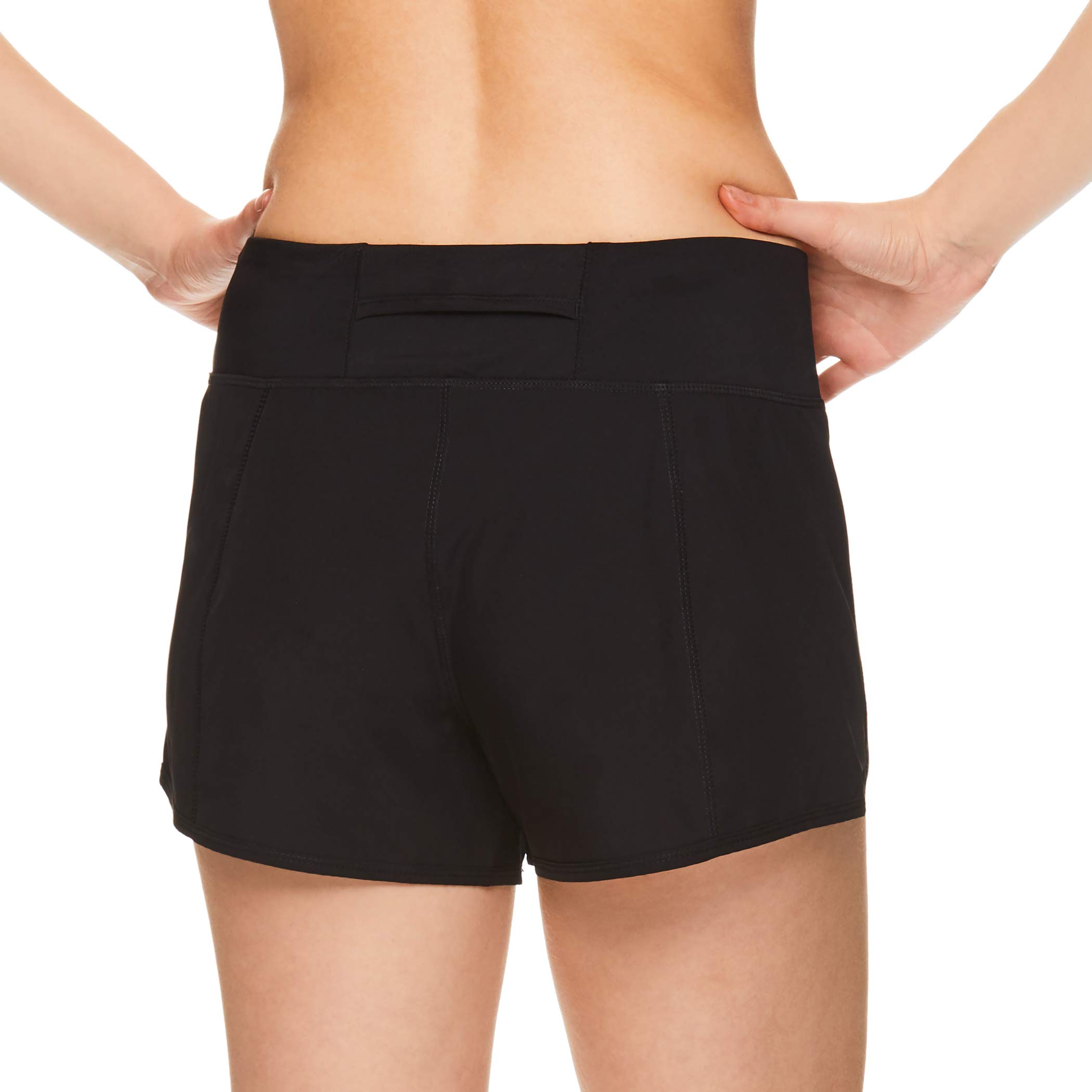 Reebok Women's Athletic Workout Shorts - Gym Training & Running Short - 3 Inch Inseam - Mara Black, Large