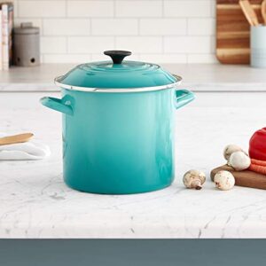 Le Creuset Enamel On Steel Stockpot, 8 qt., Caribbean