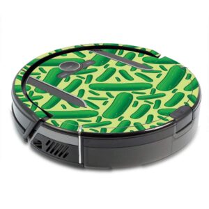 mightyskins skin compatible with shark ion robot r85 vacuum minimum coverage - pickles | protective, durable, and unique vinyl wrap cover | easy to apply, remove, and change styles | made in the usa