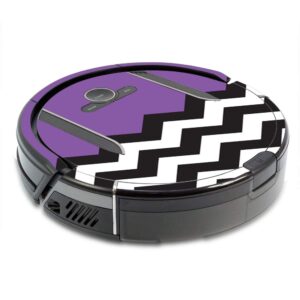 mightyskins skin compatible with shark ion robot r85 vacuum minimum coverage - purple chevron | protective, durable, and unique vinyl wrap cover | easy to apply, remove | made in the usa