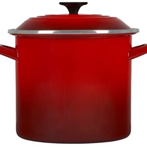 Le Creuset Enamel On Steel Stockpot, 8 qt., Cerise