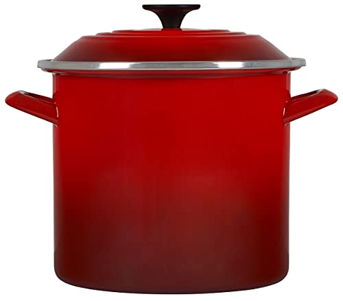 Le Creuset Enamel On Steel Stockpot, 8 qt., Cerise