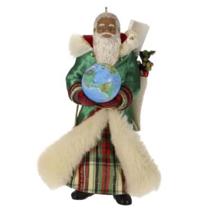 hallmark keepsake ornament 2019 year dated africanvamerican father christmas, model:2299qsm7799