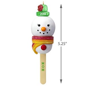 Hallmark Keepsake Christmas Ornament 2019 Year Dated Mom Cake Pop Snowman