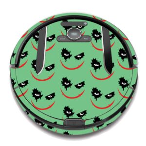 mightyskins skin compatible with shark ion robot r85 vacuum - why so serious | protective, durable, and unique vinyl decal wrap cover | easy to apply, remove, and change styles | made in the usa