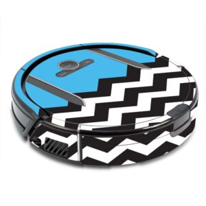 mightyskins skin compatible with shark ion robot r85 vacuum - baby blue chevron | protective, durable, and unique vinyl decal wrap cover | easy to apply, remove, and change styles | made in the usa