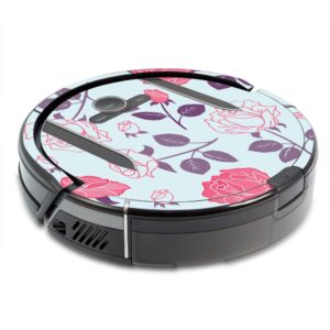 mightyskins skin compatible with shark ion robot r85 vacuum minimum coverage - vintage floral | protective, durable, and unique vinyl wrap cover | easy to apply, remove | made in the usa