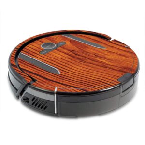 mightyskins skin compatible with shark ion robot r85 vacuum minimum coverage - knotty wood | protective, durable, and unique vinyl wrap cover | easy to apply, remove | made in the usa