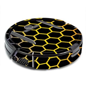 mightyskins skin compatible with shark ion robot r85 vacuum - primary honeycomb | protective, durable, and unique vinyl decal wrap cover | easy to apply, remove, and change styles | made in the usa