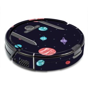 mightyskins skin compatible with shark ion robot r85 vacuum - bright night sky | protective, durable, and unique vinyl decal wrap cover | easy to apply, remove, and change styles | made in the usa