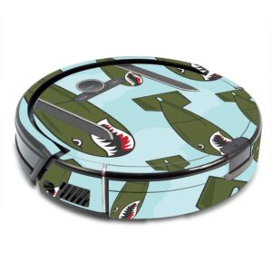 mightyskins skin compatible with shark ion robot r85 vacuum - bombs away | protective, durable, and unique vinyl decal wrap cover | easy to apply, remove, and change styles | made in the usa