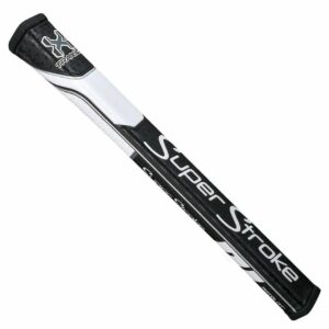 superstroke traxion pistol gt™ tour golf putter grip, black/white (pistol gt™ 1.0 tour) | advanced surface texture that improves feedback and tack | minimize grip pressure | tech-port