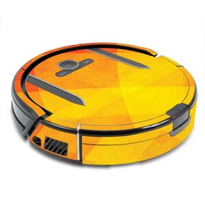 mightyskins skin compatible with shark ion robot r85 vacuum - orange texture | protective, durable, and unique vinyl decal wrap cover | easy to apply, remove, and change styles | made in the usa