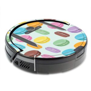 mightyskins skin compatible with shark ion robot r85 vacuum minimum coverage - macarons | protective, durable, and unique vinyl wrap cover | easy to apply, remove, and change styles | made in the usa