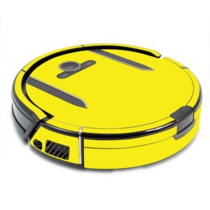 mightyskins skin compatible with shark ion robot r85 vacuum - solid yellow | protective, durable, and unique vinyl decal wrap cover | easy to apply, remove, and change styles | made in the usa