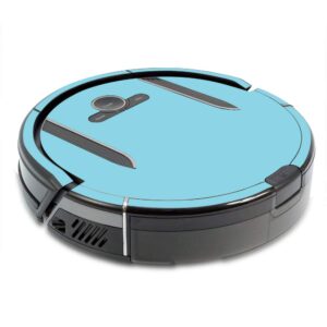 mightyskins skin compatible with shark ion robot r85 vacuum minimum coverage - solid baby blue | protective, durable, and unique vinyl wrap cover | easy to apply, remove | made in the usa