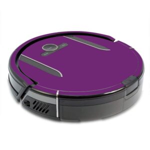 mightyskins skin compatible with shark ion robot r85 vacuum minimum coverage - solid purple | protective, durable, and unique vinyl wrap cover | easy to apply, remove | made in the usa