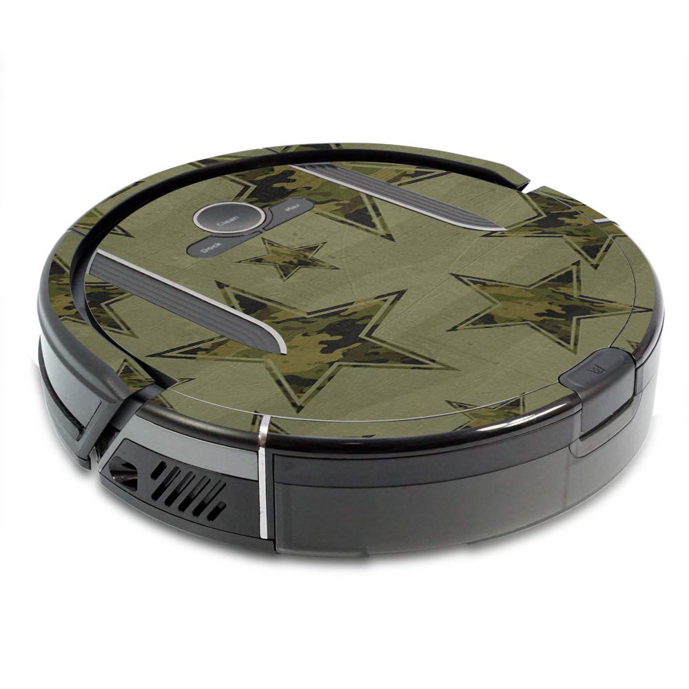 MightySkins Skin Compatible with Shark Ion Robot R85 Vacuum Minimum Coverage - Army Star | Protective, Durable, and Unique Vinyl wrap Cover | Easy to Apply, Remove | Made in The USA