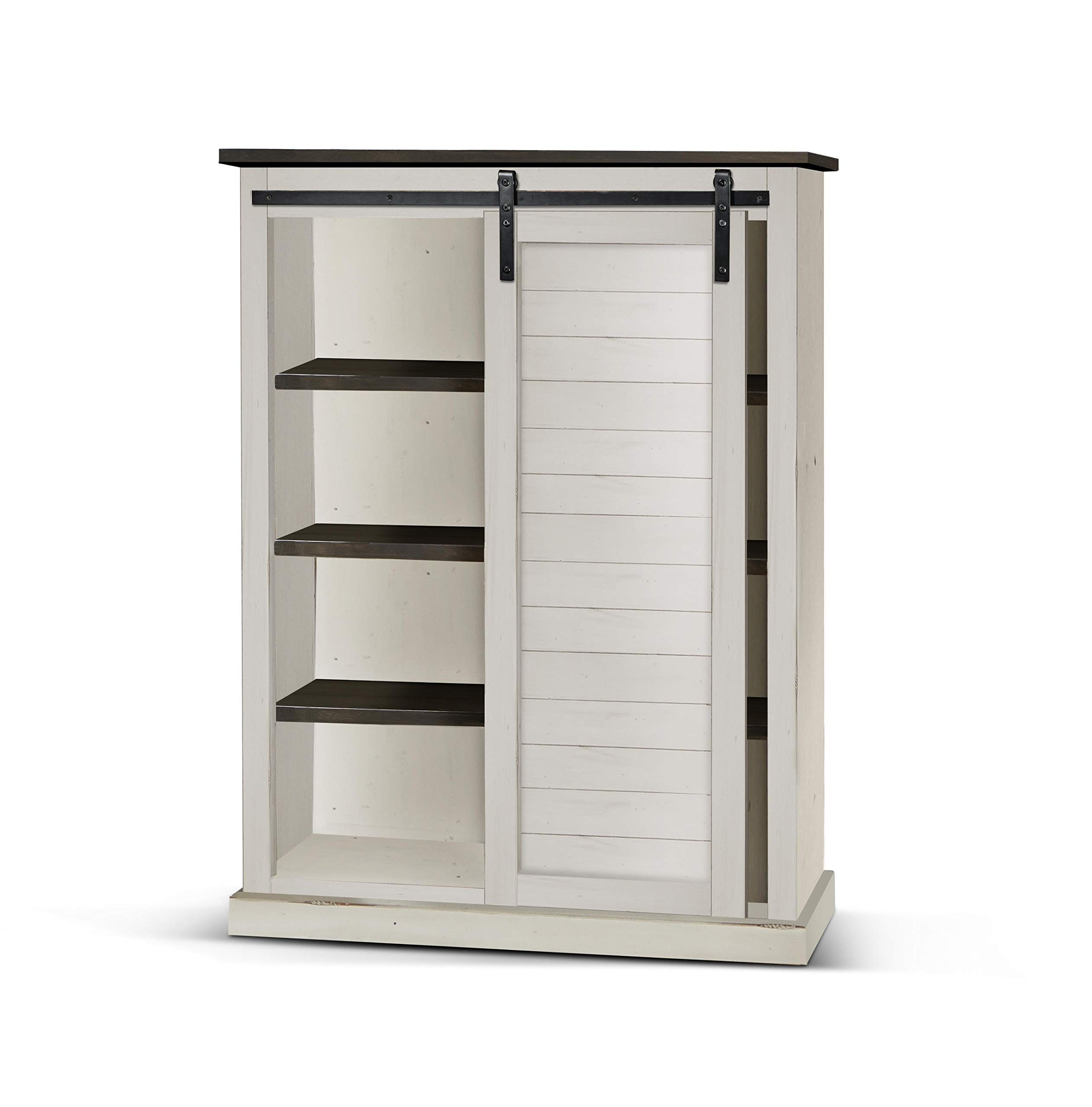 Sunny Designs Carriage House Bookcase with Off-White and Dark Brown 2817EC