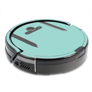 mightyskins skin compatible with shark ion robot r85 vacuum minimum coverage - solid seafoam | protective, durable, and unique vinyl wrap cover | easy to apply, remove | made in the usa