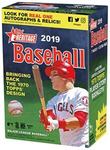 topps 2019 heritage baseball blaster box (8 packs/9 cards)