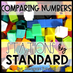 comparing numbers math stations kindergarten