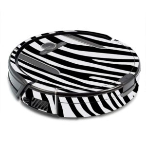 mightyskins skin compatible with shark ion robot r85 vacuum - black zebra | protective, durable, and unique vinyl decal wrap cover | easy to apply, remove, and change styles | made in the usa