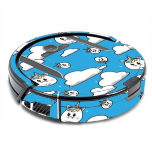 mightyskins skin compatible with shark ion robot r85 vacuum - unicorn clouds | protective, durable, and unique vinyl decal wrap cover | easy to apply, remove, and change styles | made in the usa