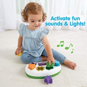 Kidoozie Lights ‘n Sounds Shape Sorter - Toddler Toy for Ages 9-24 Months - Helps Develop Hand-Eye Coordination and Problem Solving Skills!