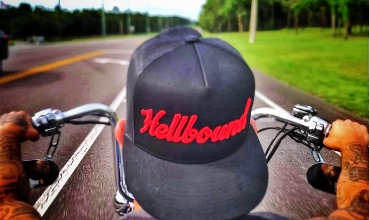 RED DEVIL CLOTHING Hellbound Mens Trucker Hats | Mesh Baseball Snapback Cap | Adjustable Mesh Back Cooling Cap