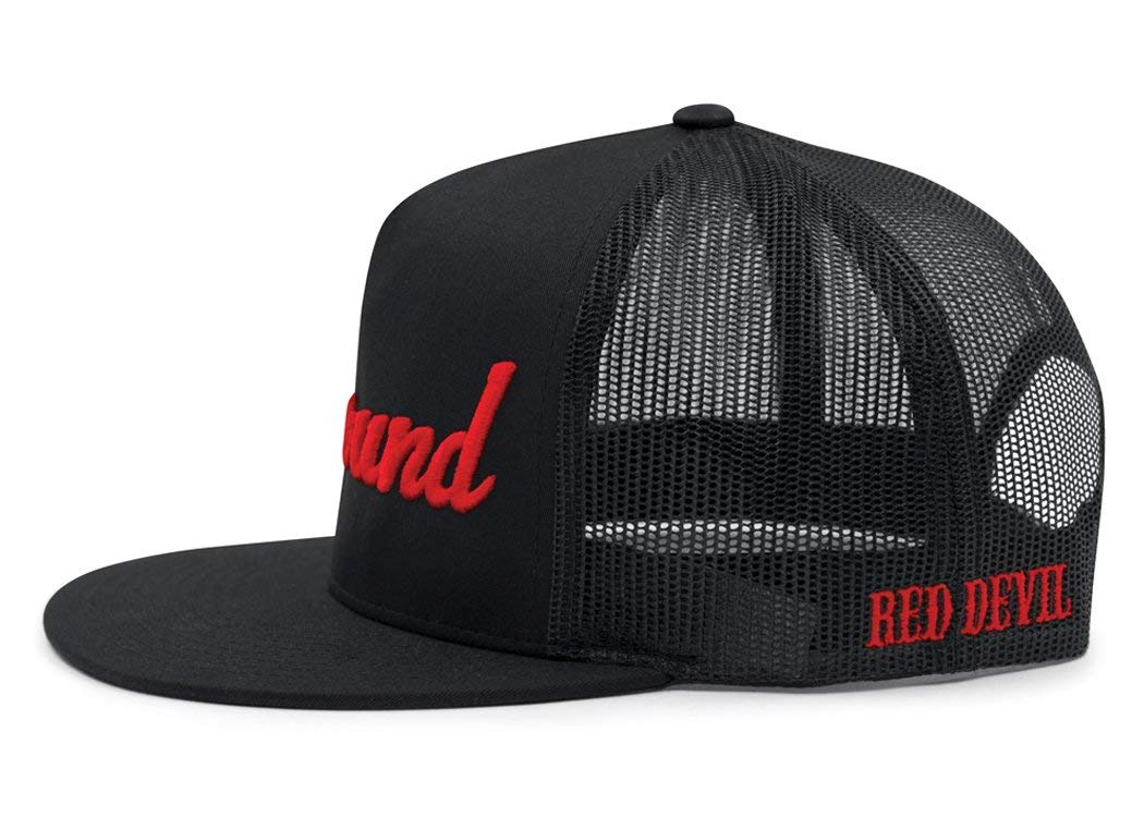 RED DEVIL CLOTHING Hellbound Mens Trucker Hats | Mesh Baseball Snapback Cap | Adjustable Mesh Back Cooling Cap