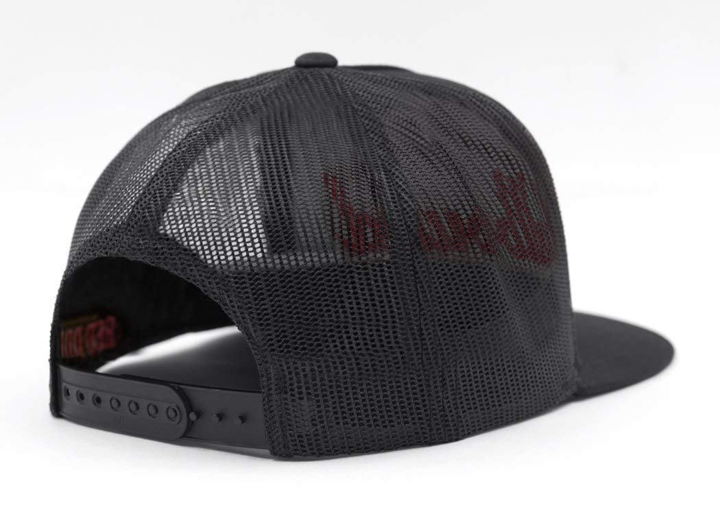 RED DEVIL CLOTHING Hellbound Mens Trucker Hats | Mesh Baseball Snapback Cap | Adjustable Mesh Back Cooling Cap