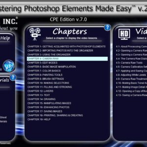 TEACHUCOMP Video Training Tutorial for Photoshop Elements (R) 2019 DVD-ROM Course and PDF Manual