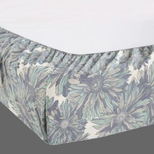 Swanson Beddings Daisy Silhouette 100% Cotton Sheet Set : Fitted Sheet, Flat Sheet and Two Matching Pillowcases (Queen)