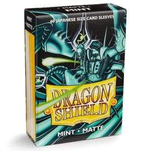 dragon shield matte mini japanese mint 60 ct card sleeves individual pack