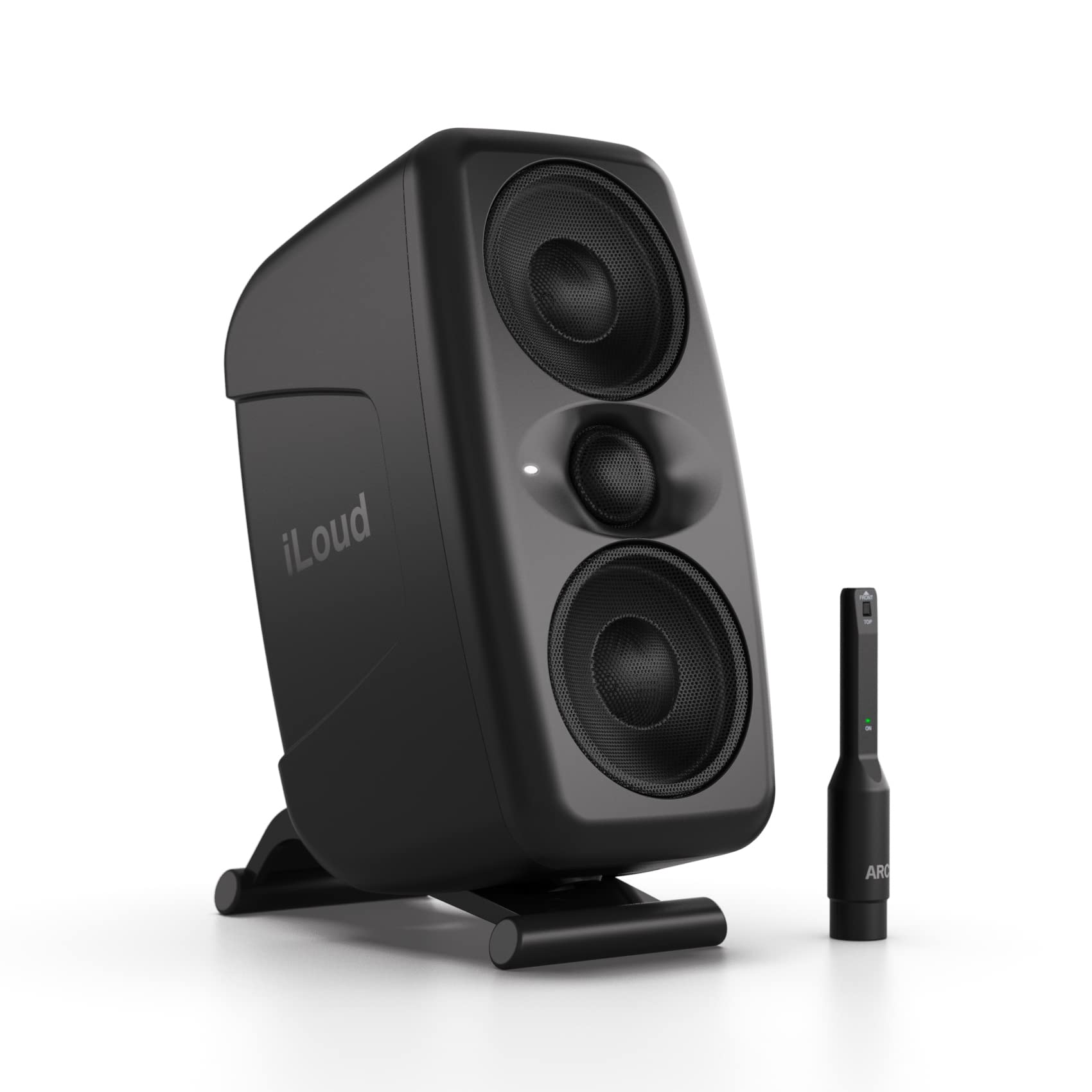 IK Multimedia iLoud MTM (Single) 100W, Dual 3" woofer Premium Compact Studio Monitor Powered Speakers, Designed for high-Performance Desktop Speaker, Computer Speakers and pc Speakers use and DJs