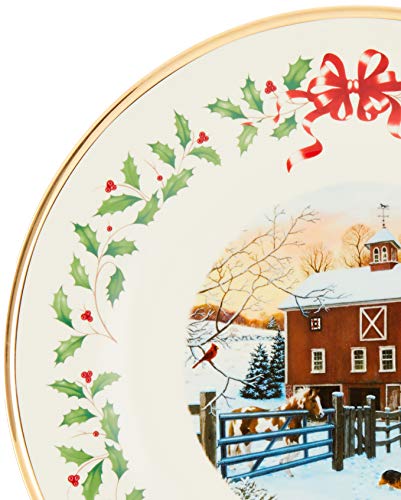 Lenox 887099 2019 Holiday Barn Scene Plate