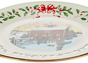 Lenox 887099 2019 Holiday Barn Scene Plate