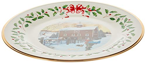 Lenox 887099 2019 Holiday Barn Scene Plate