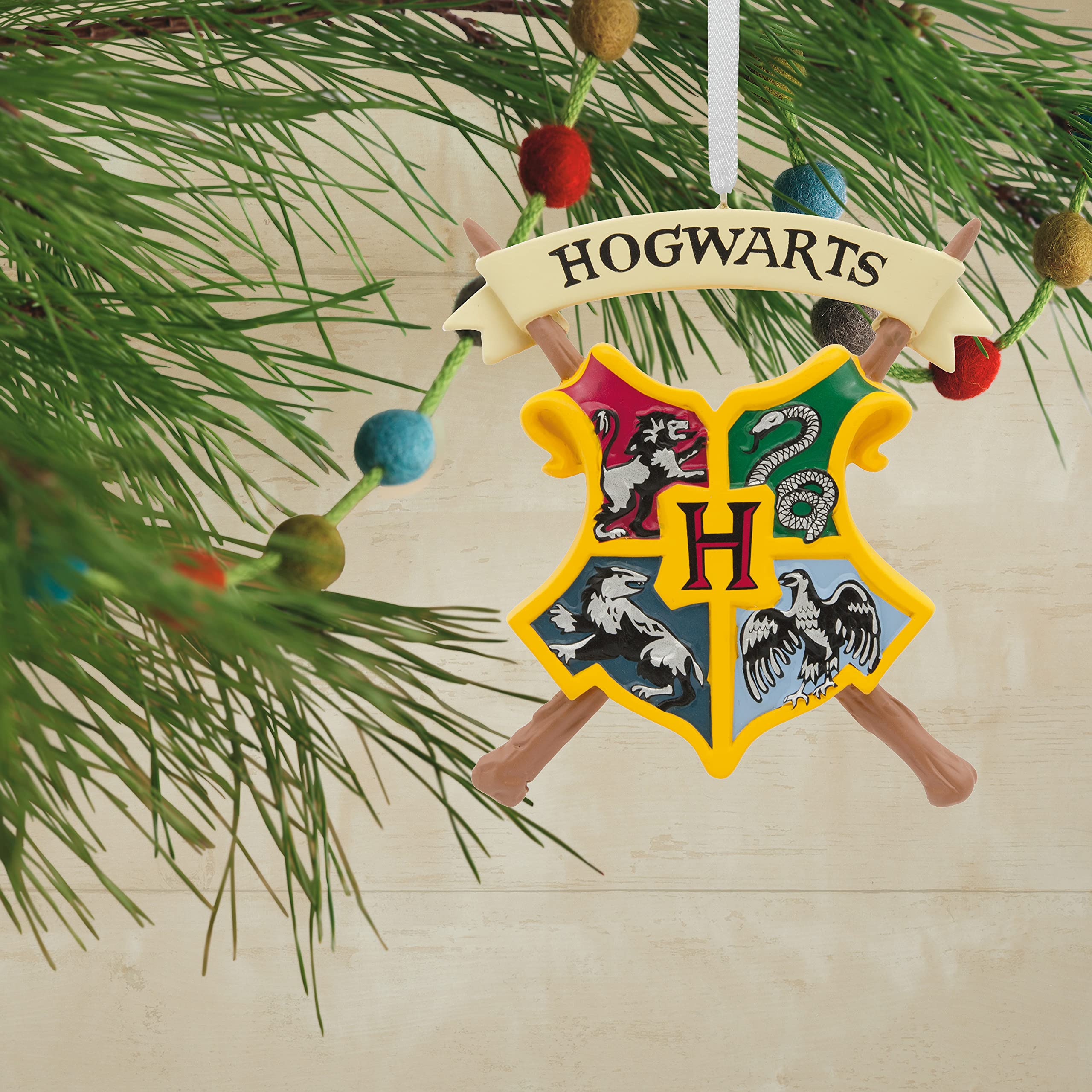 Hallmark Christmas Ornaments, Harry Potter Hogwarts Crest Ornament