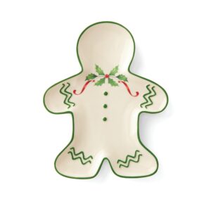 lenox 887060 holiday gingerbread man accent plate