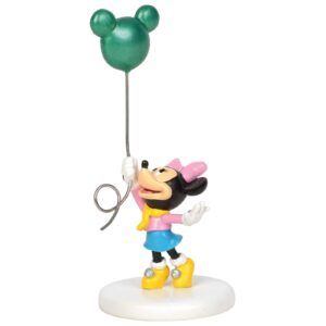 department 56 disney village accessories mickey's head in the clouds figurine, 6 inch, multicolor