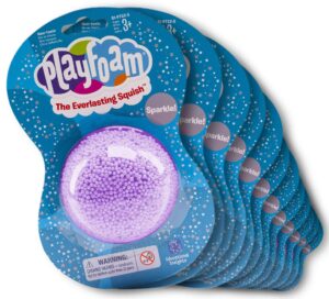 educational insights playfoam sparkle jumbo pod, set of 12, fidget, sensory toy, ages 3+