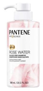 pantene pro v blends rose water sulfate free soothing moisture wash shampoo