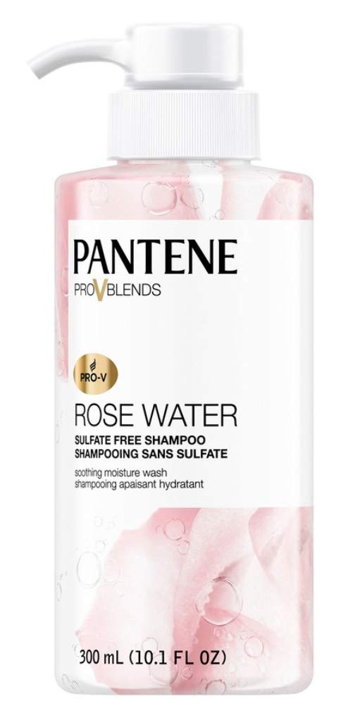 Pantene Pro V Blends Rose Water Sulfate Free Soothing Moisture Wash Shampoo