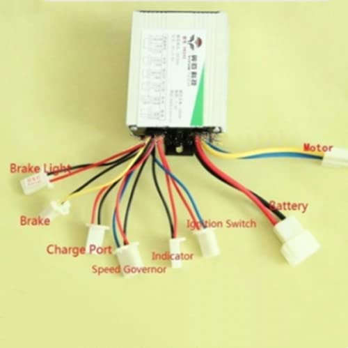 Alomejor 36V 500W Motor Brushed Controller Brush Motor Driver Controls Module for Steady Speed, Sensitive Control of Braking Direction Changes, Perfect for Electric E Bike