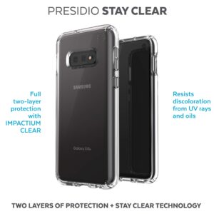 Speck Products Presidio Stay Clear Samsung S10E Case, Clear/Clear