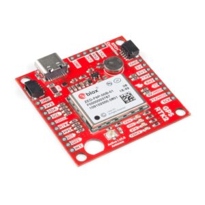 sparkfun gps-rtk2 board - zed-f9p (qwiic) high-precision breakout no soldering required breadboardable contains a rechargeable backup battery allowing a warm-start decreasing time-to-first-fix