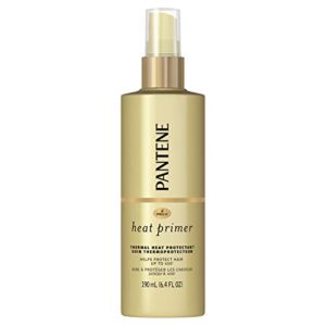 pantene pro-v nutrient boost heat primer thermal heat protection pre-styling spray, 6.4 fl oz, 5.243 fl oz